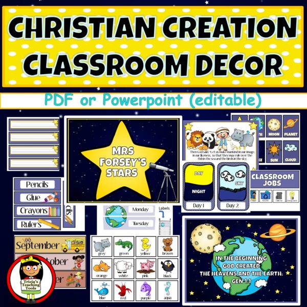 Christian Creation Classroom Decor - Made By Teachers