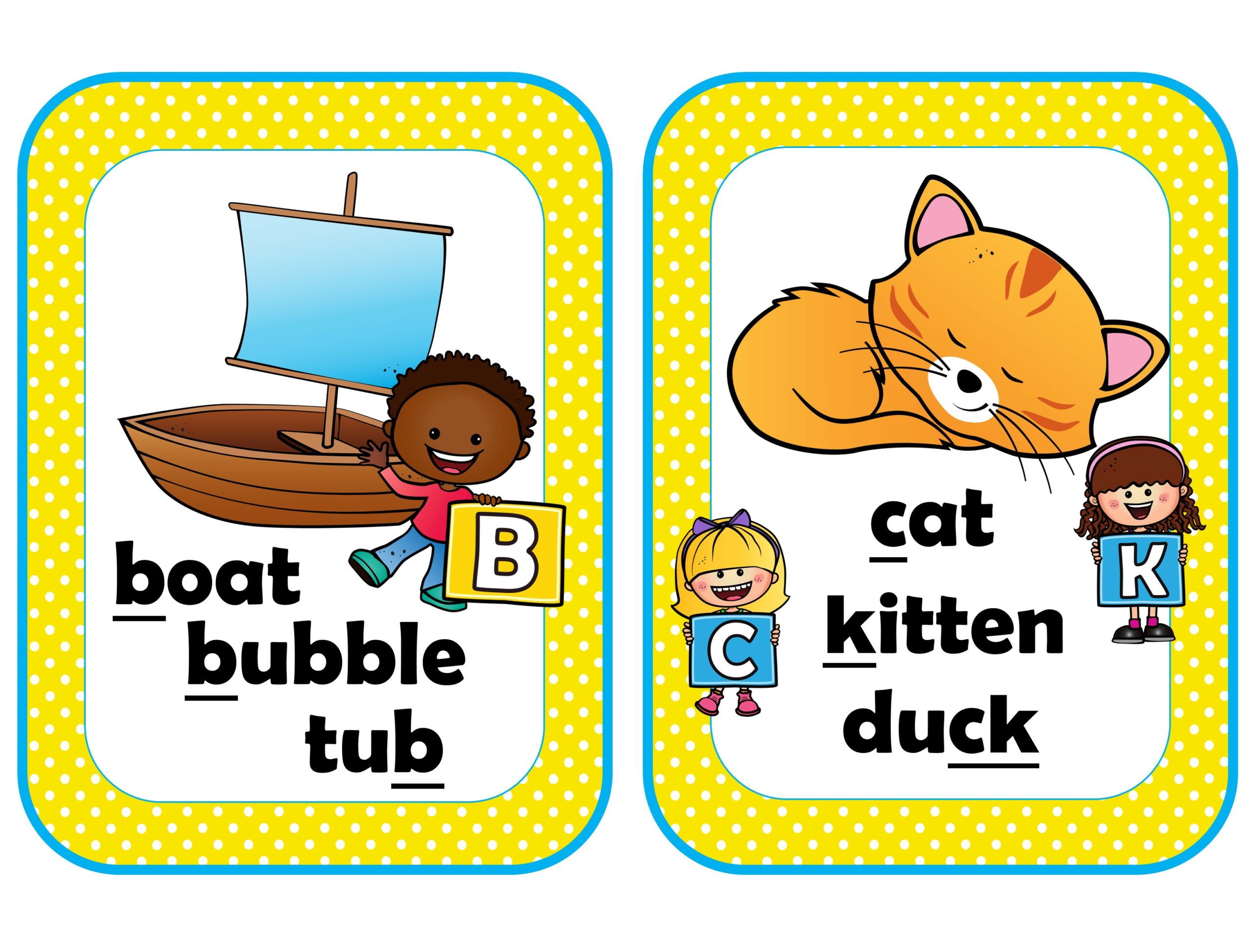 Sound Wall PHONICS CARDS - 44 Phonemes - Made By Teachers