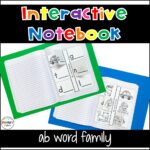 CVC Word ab Word Family Interactive Notebook | Made By Teachers