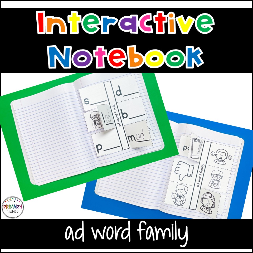 CVC Word ad Word Family Interactive Notebook | Made By Teachers