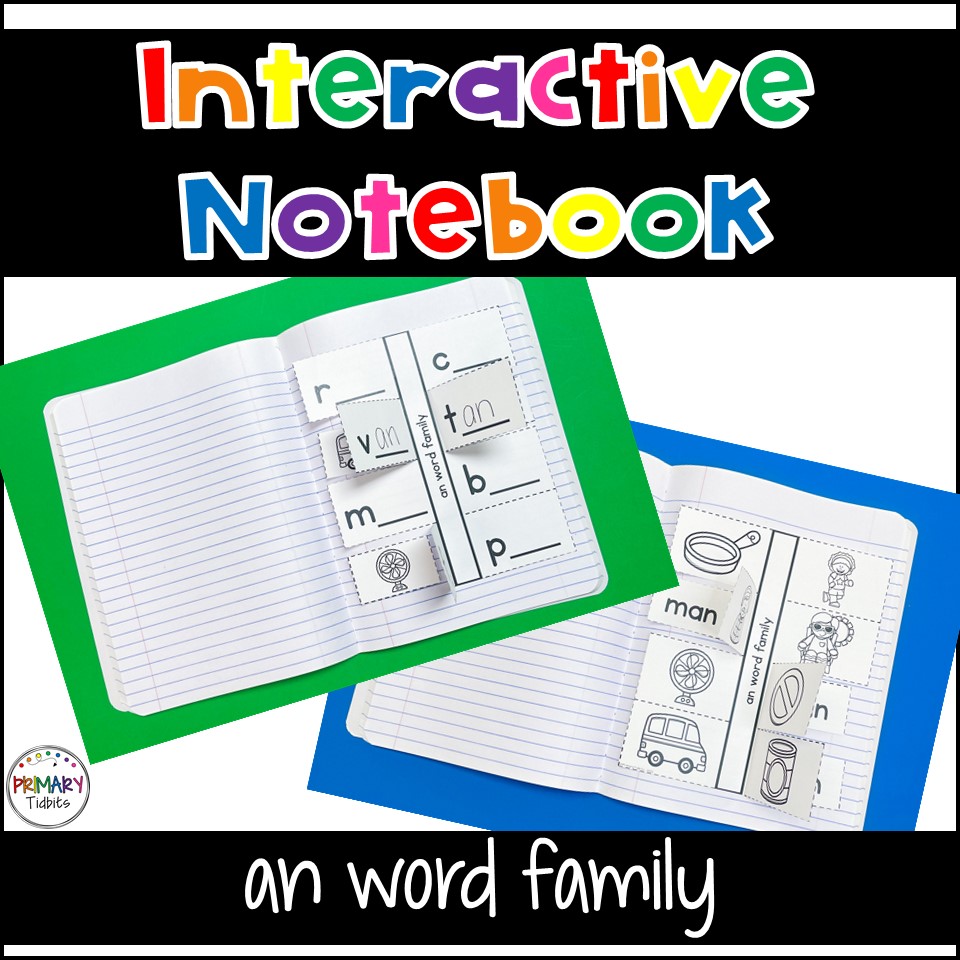 CVC Word ab Word Family Interactive Notebook | Made By Teachers