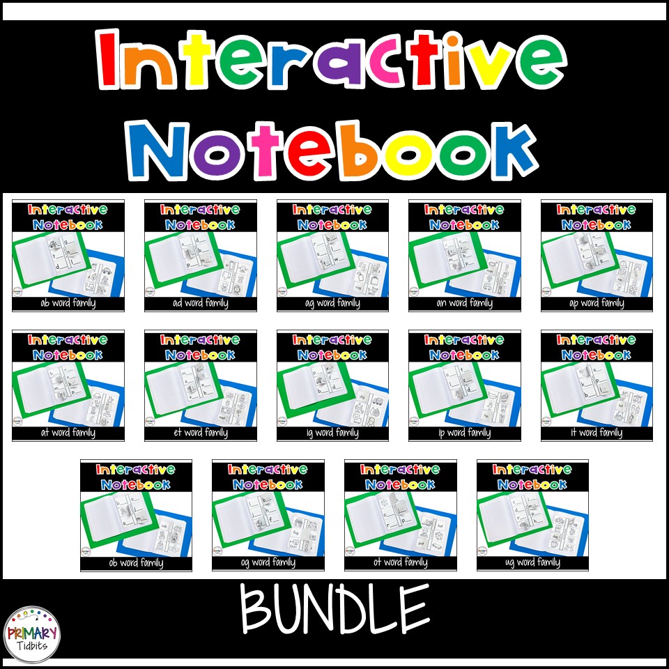 CVC Word ab Word Family Interactive Notebook | Made By Teachers