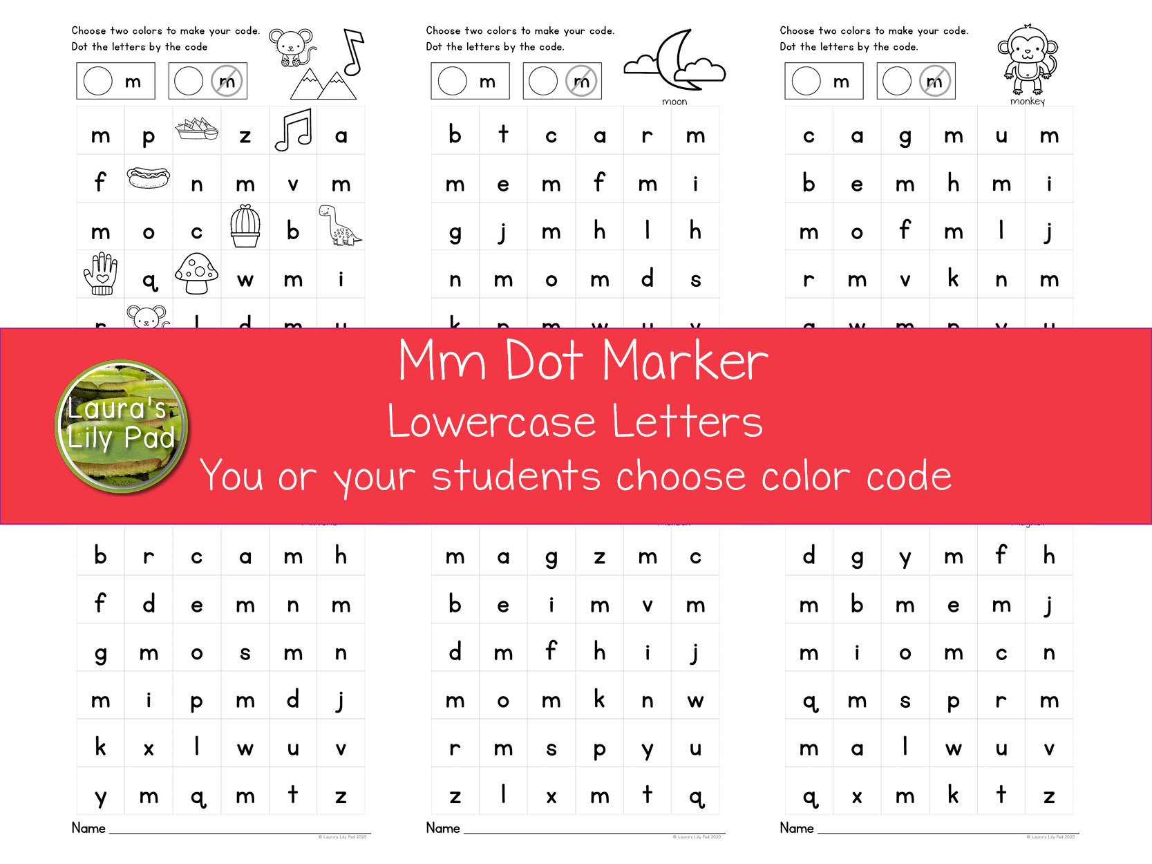 Alphabet Letter M Dot Marker Center | Made By Teachers