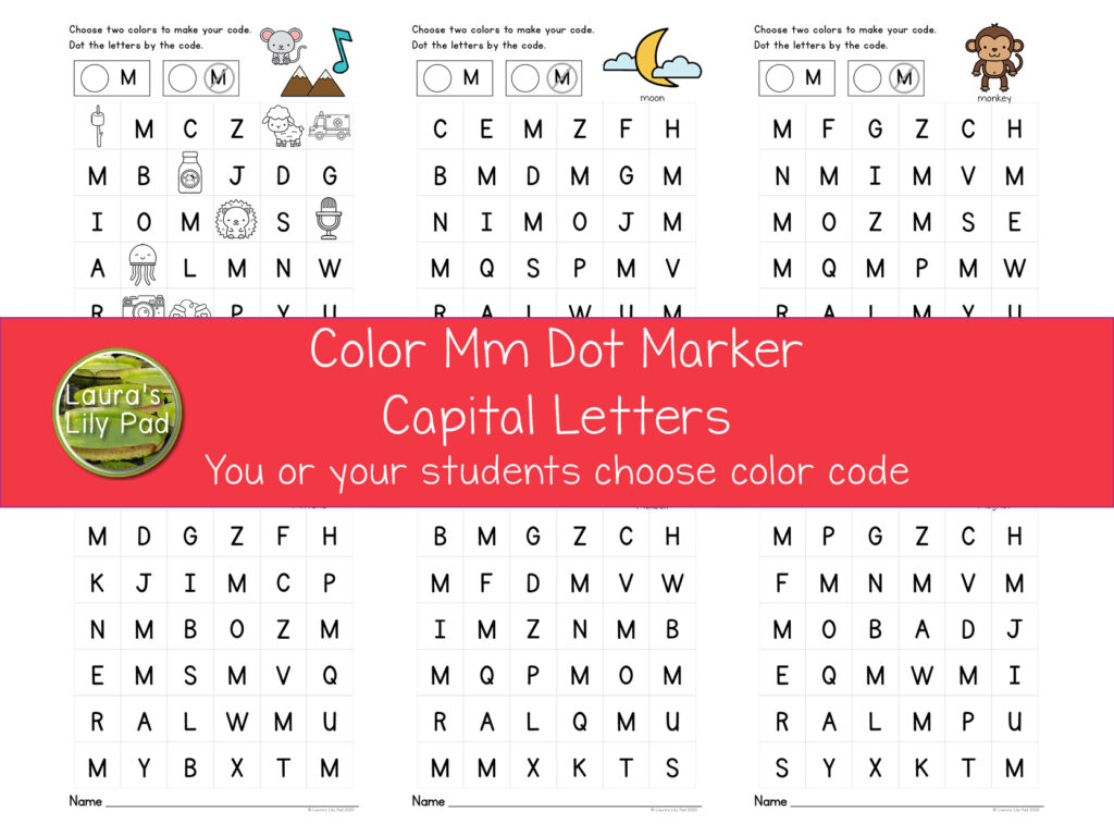 Alphabet Letter M Dot Marker Center - Made By Teachers