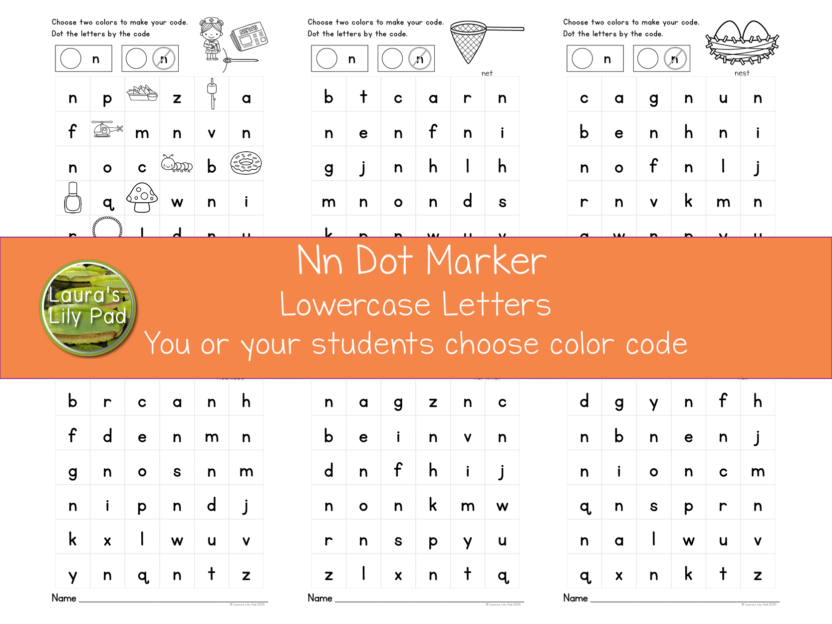 Alphabet Letter N Dot Marker Center - Made By Teachers