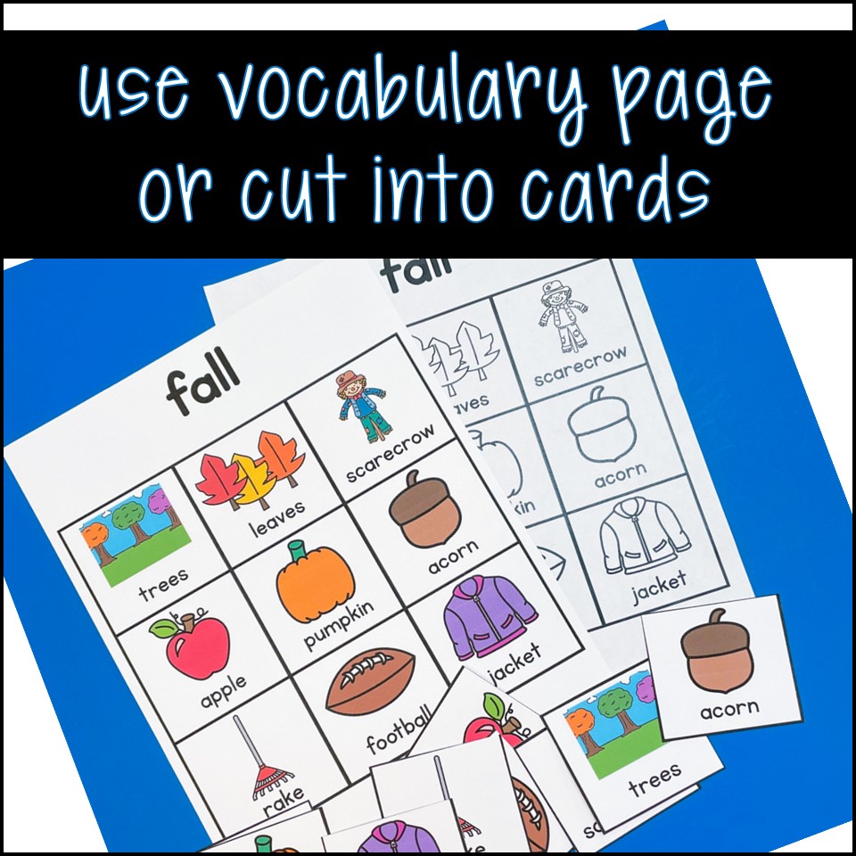 Fall Words Writing Center with Differentiated Activities | Made By Teachers
