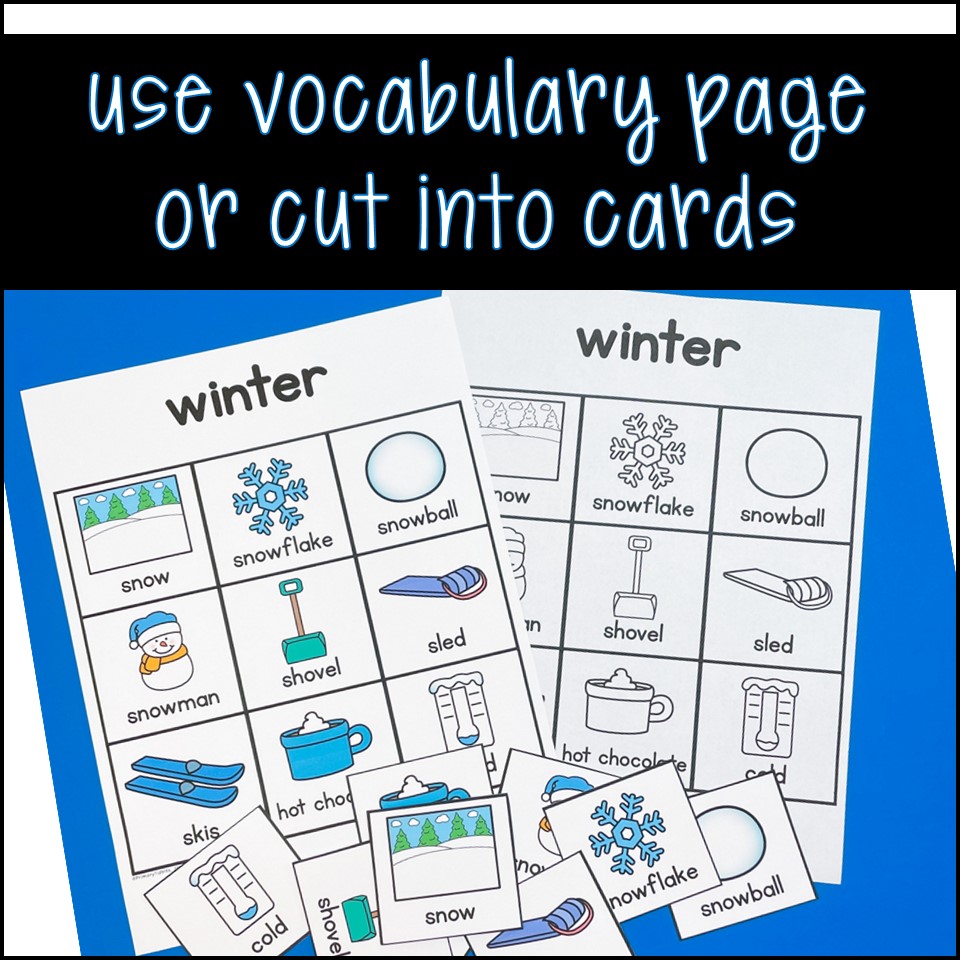 Winter Words Writing Center with Differentiated Activities | Made By ...