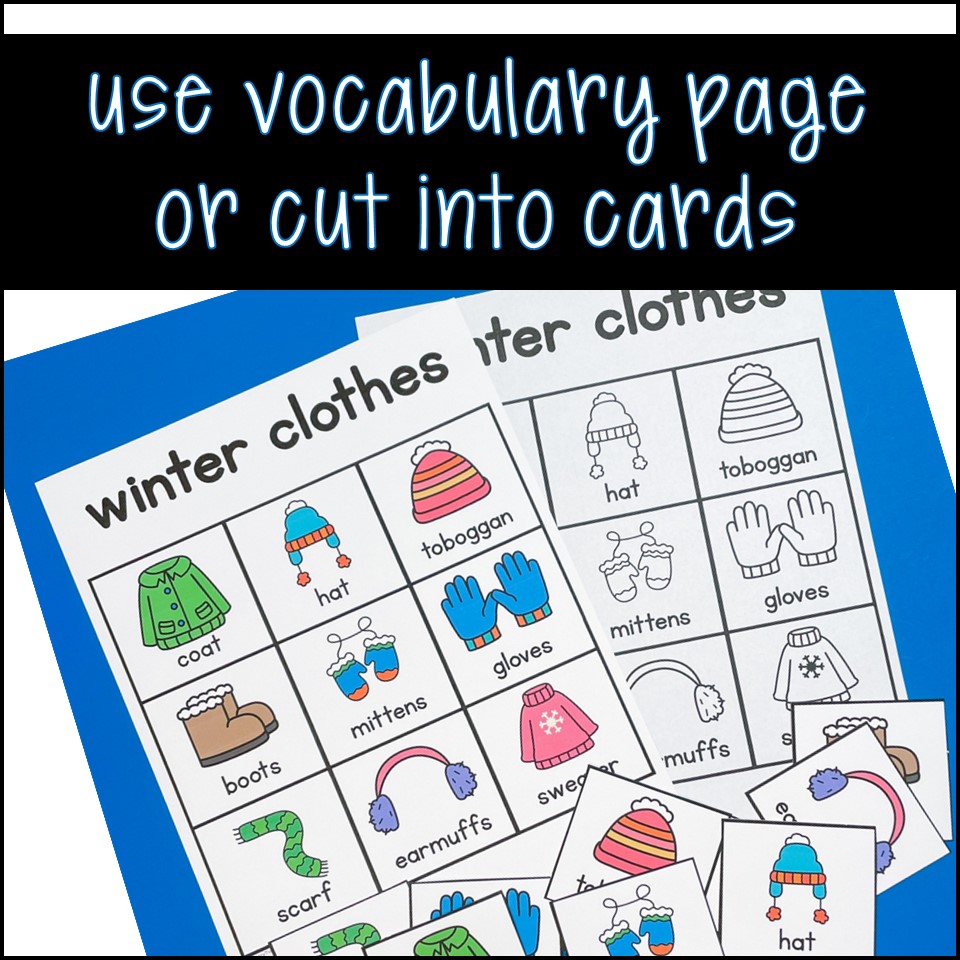 Winter Clothes Writing Center with Differentiated Activities | Made By ...
