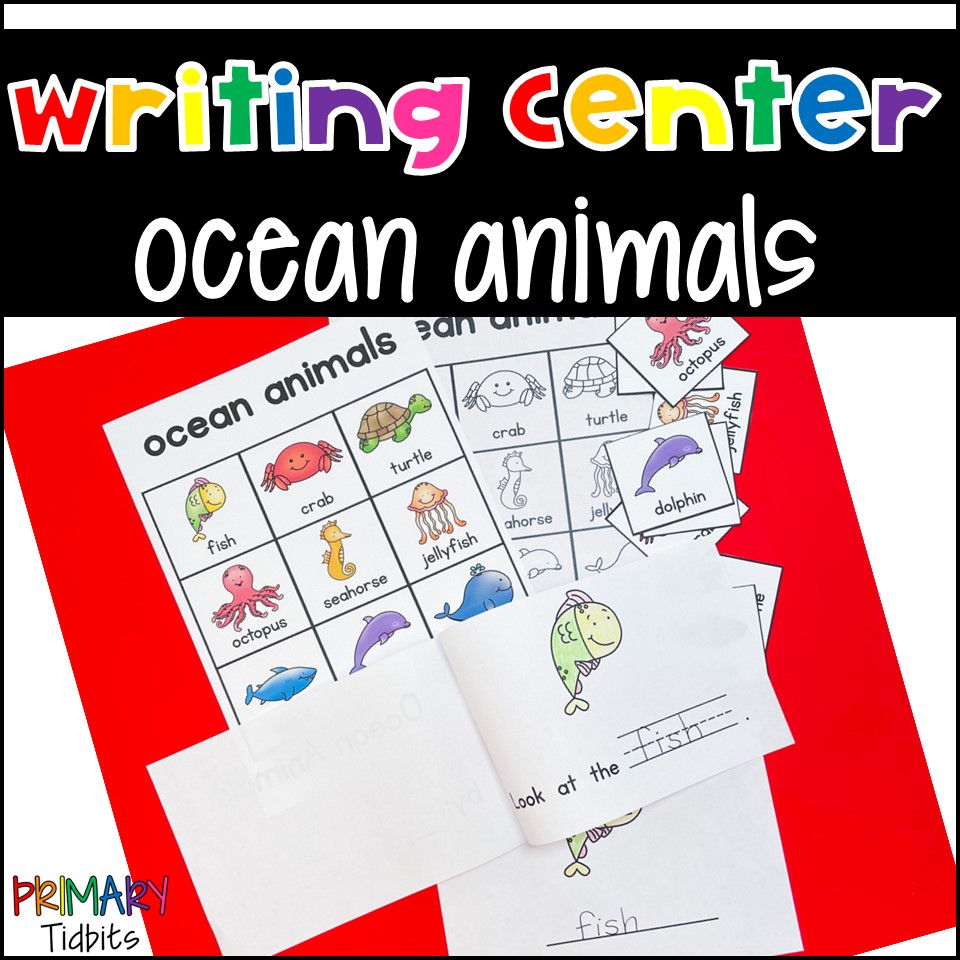 Ocean Animals Writing Center with Differentiated Activities - Made By ...