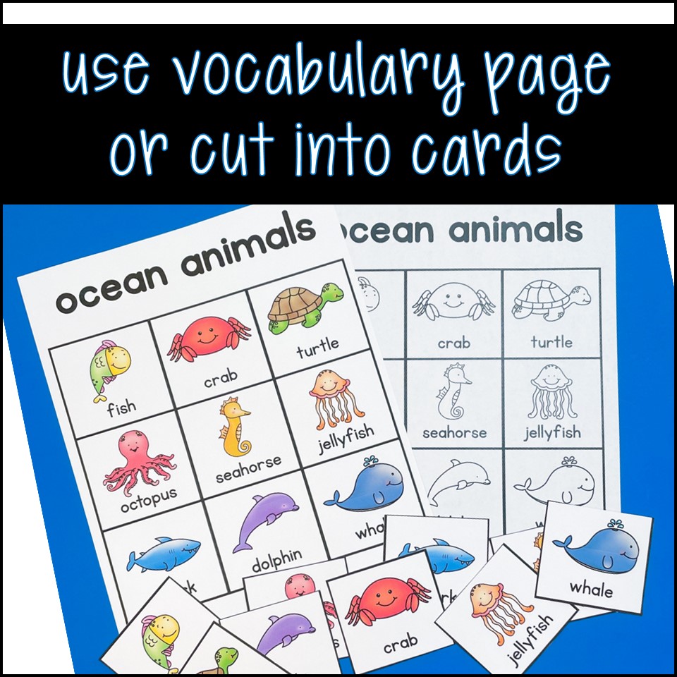 Ocean Animals Writing Center with Differentiated Activities - Made By ...