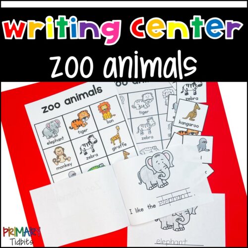 Zoo Animals Writing Center with Differentiated Activities - Made By ...