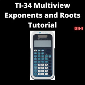 Exponents and Roots Tutorial for your TI-34 Multiview Calculator - Made ...