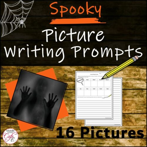 Narrative Writing Prompts Spooky Picture Activity | Made By Teachers