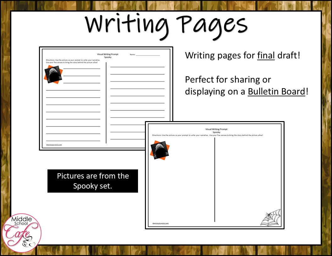 Narrative Writing Prompts Spooky Picture Activity - Made By Teachers