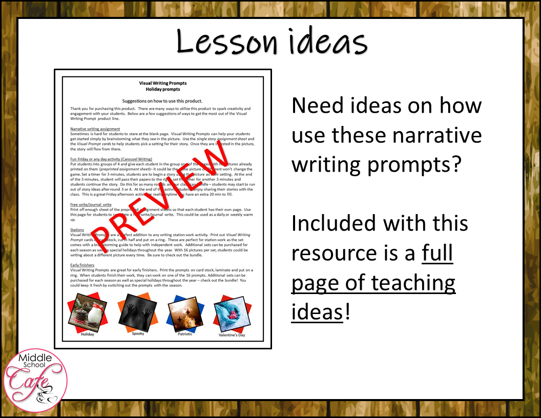 Narrative Writing Prompts Patriotic Picture Activity - Made By Teachers