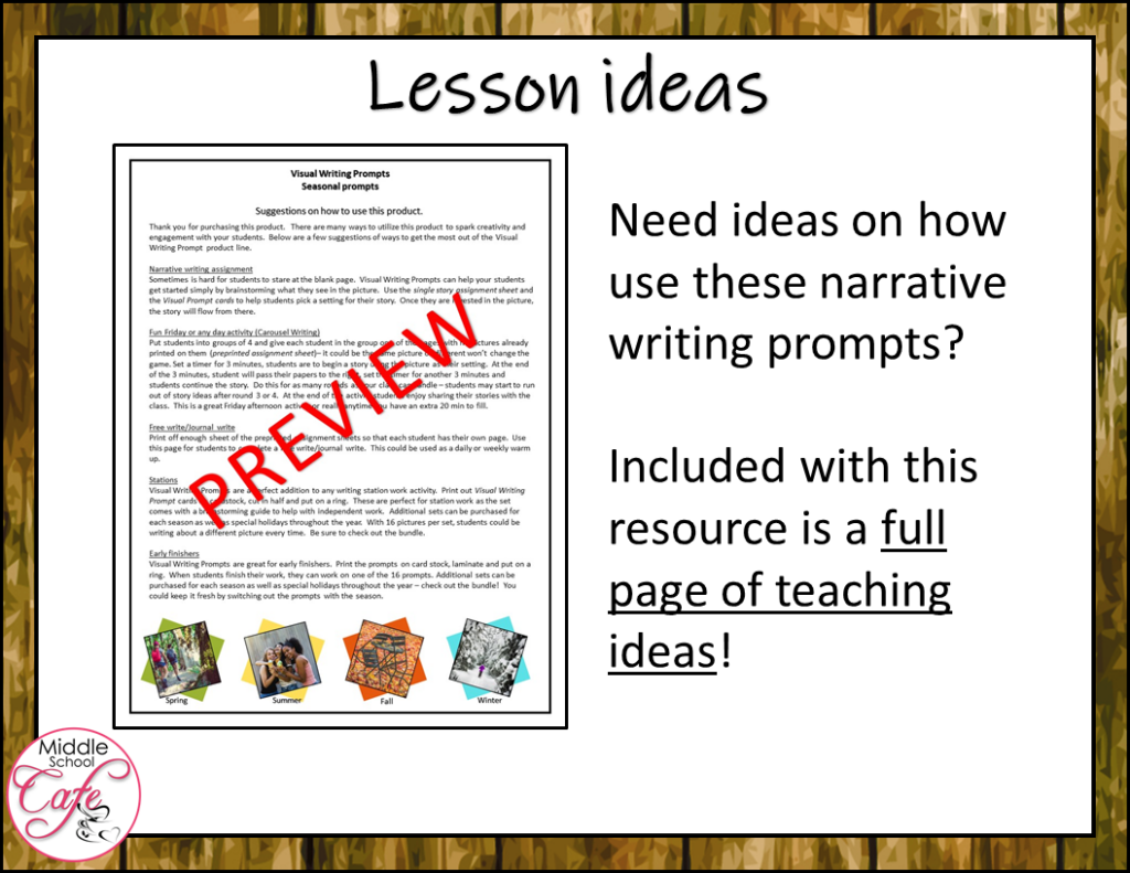 Narrative Writing Prompts Fall Picture Activity | Made By Teachers