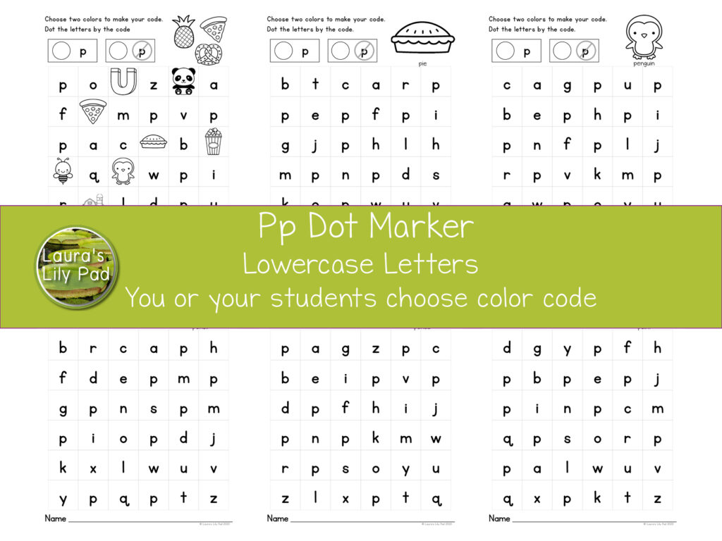 Alphabet Letter P Dot Marker Center - Made By Teachers