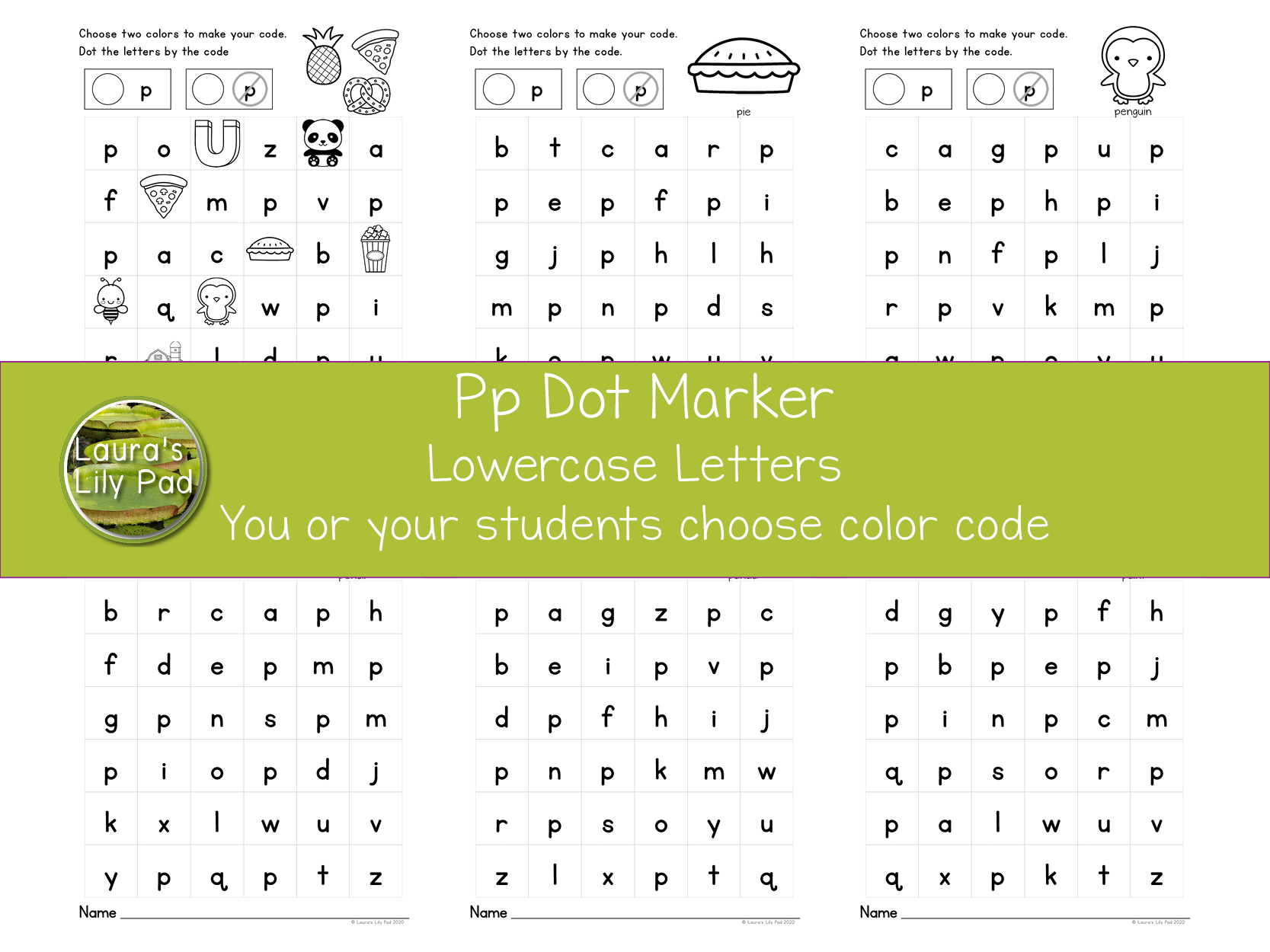 Alphabet Letter P Dot Marker Center - Made By Teachers