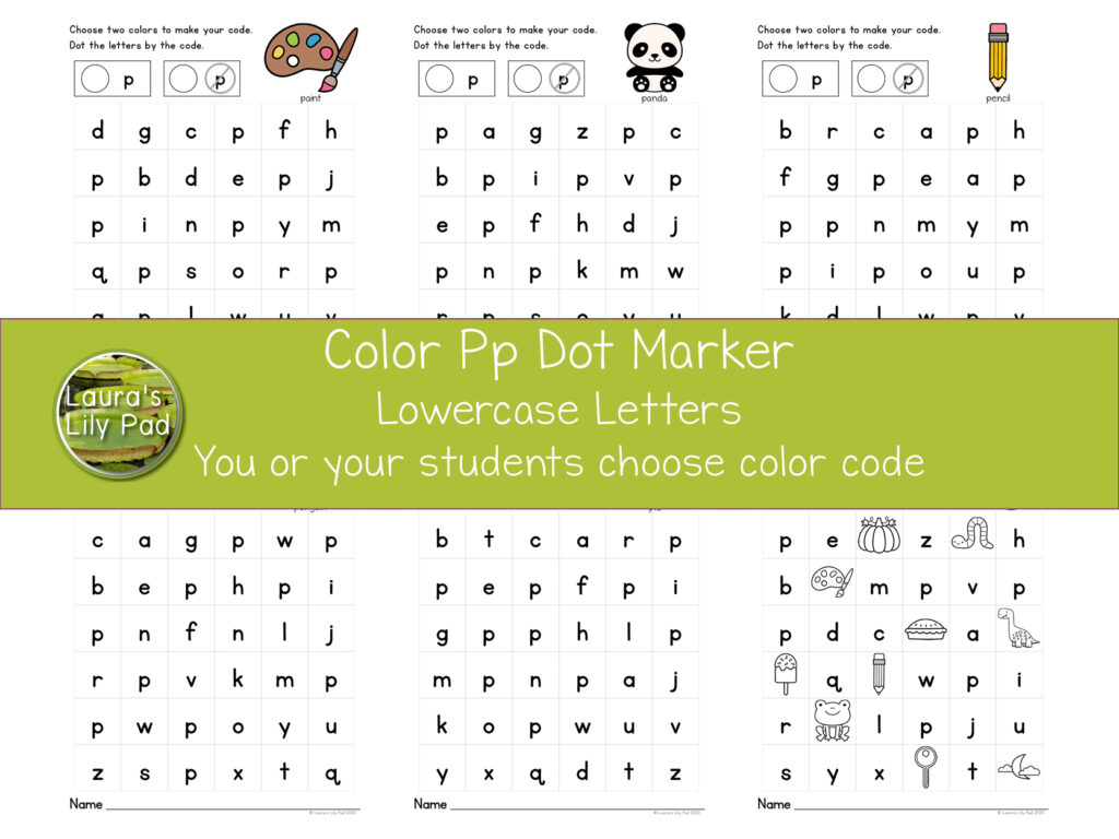 Alphabet Letter P Dot Marker Center - Made By Teachers