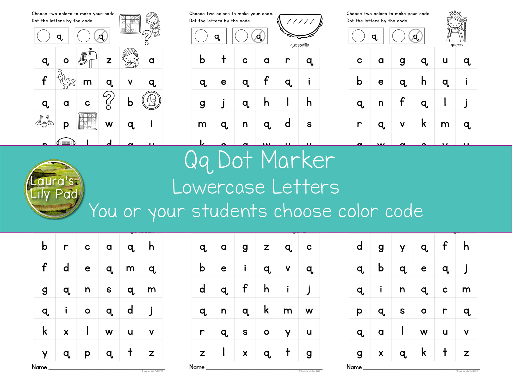 Alphabet Letter Q Dot Marker Center | Made By Teachers