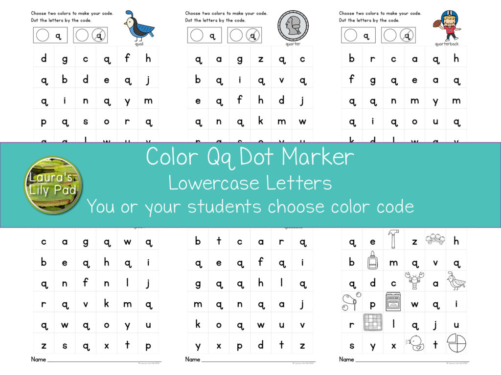 Alphabet Letter Q Dot Marker Center | Made By Teachers