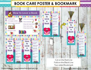 Classroom Library Genre Posters and Book Care In Polka Dots | Made By ...