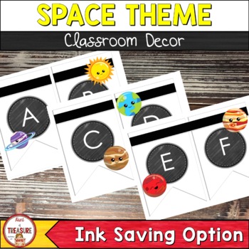 Space Theme Classroom Decor Pennant Banners - Made By Teachers