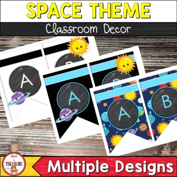 Space Theme Classroom Decor Pennant Banners | Made By Teachers