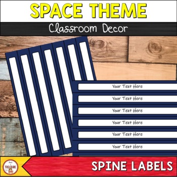 Space Theme Classroom Decor Teacher Binder Covers | Editable - Made By ...