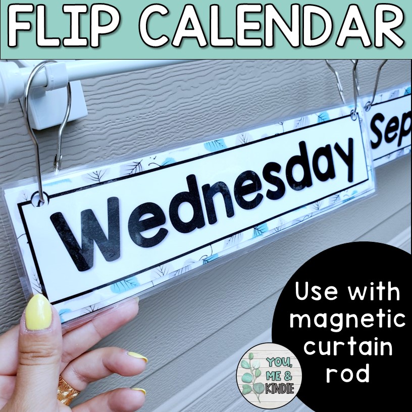 Flip Calendar Date Display | Co-Create or Print Ready | Made By Teachers