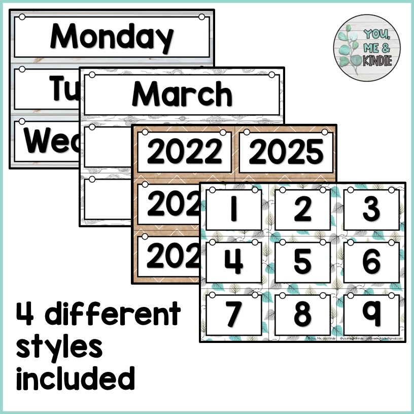 Flip Calendar Date Display | Co-Create or Print Ready - Made By Teachers