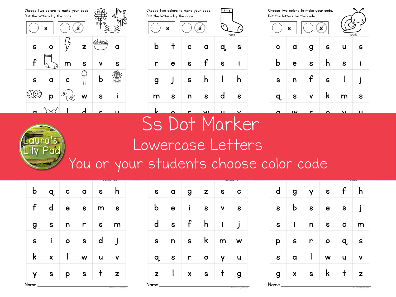 Alphabet Letter S Dot Marker Center - Made By Teachers