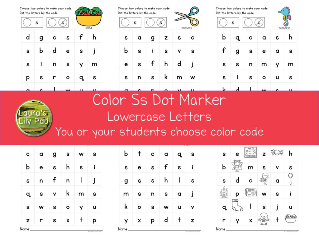 Alphabet Letter S Dot Marker Center - Made By Teachers