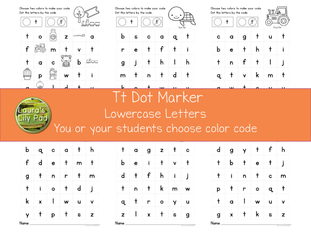 Alphabet Letter T Dot Marker Center | Made By Teachers