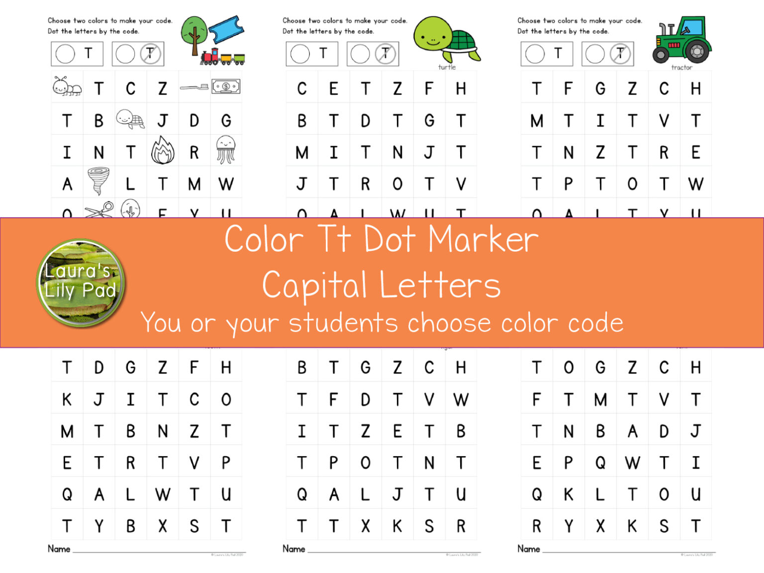 Alphabet Letter T Dot Marker Center - Made By Teachers