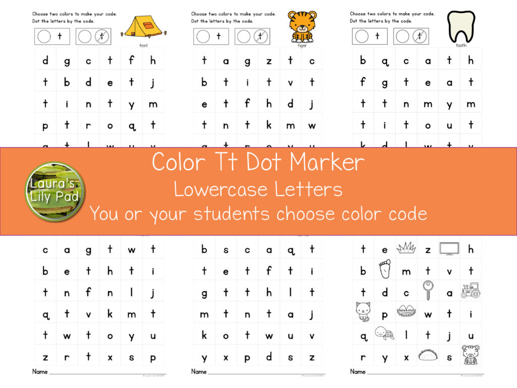 Alphabet Letter T Dot Marker Center | Made By Teachers