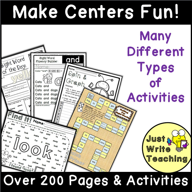 Pre-Primer Sight Word Centers - Growing Bundle - Made By Teachers
