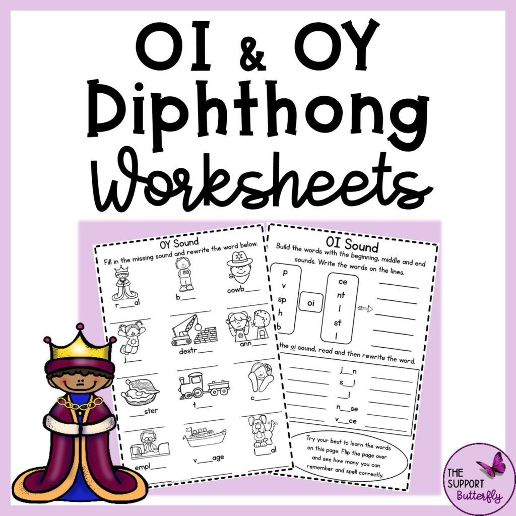OI and OY Diphthong Worksheets - Made By Teachers