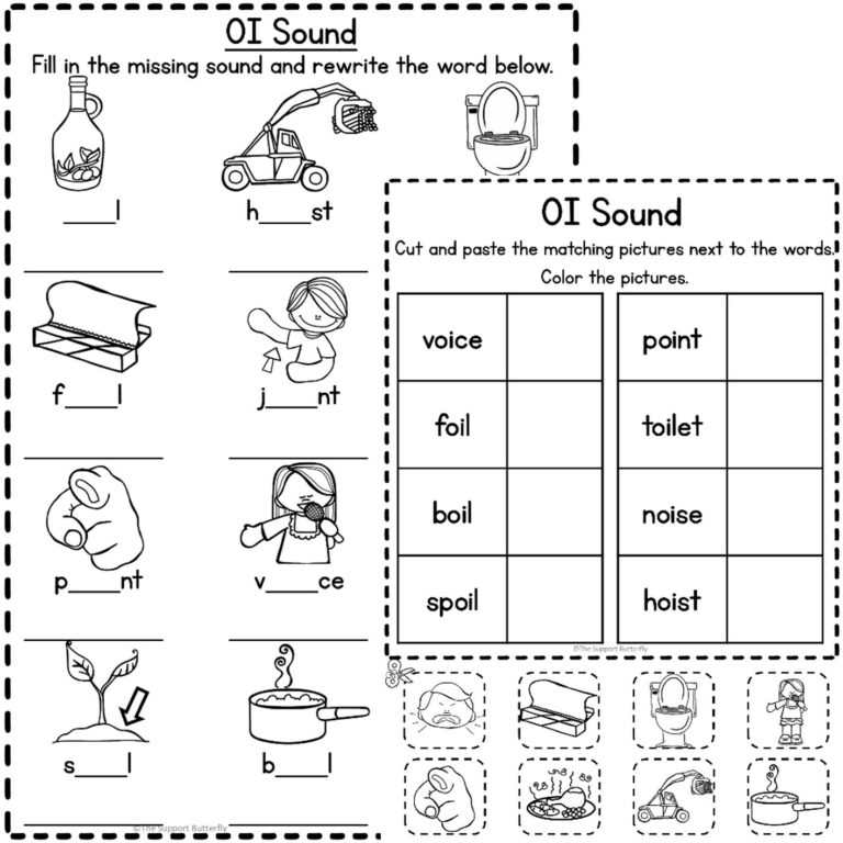 OI and OY Diphthong Worksheets | Made By Teachers