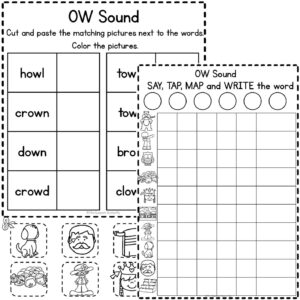 OU and OW Diphthong Worksheets - Made By Teachers