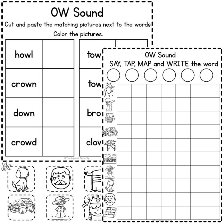 OU and OW Diphthong Worksheets - Made By Teachers