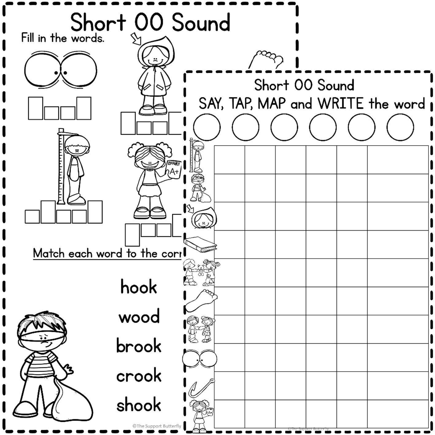 Long OO and Short OO Diphthong Worksheets | Made By Teachers