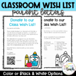Classroom Donation Request Letter | Made By Teachers