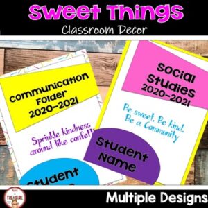 Donut and Cupcakes Sweet Treat Student Binder Covers | Editable - Made ...