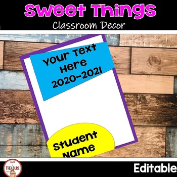 Donut and Cupcakes Sweet Treat Student Binder Covers | Editable - Made ...