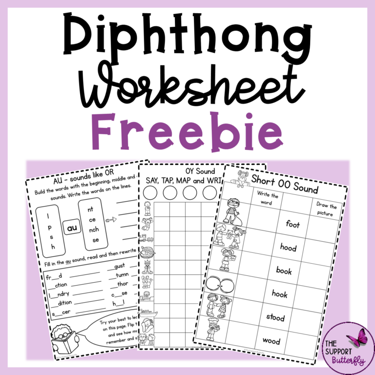 Diphthong Worksheet Freebie | Made By Teachers