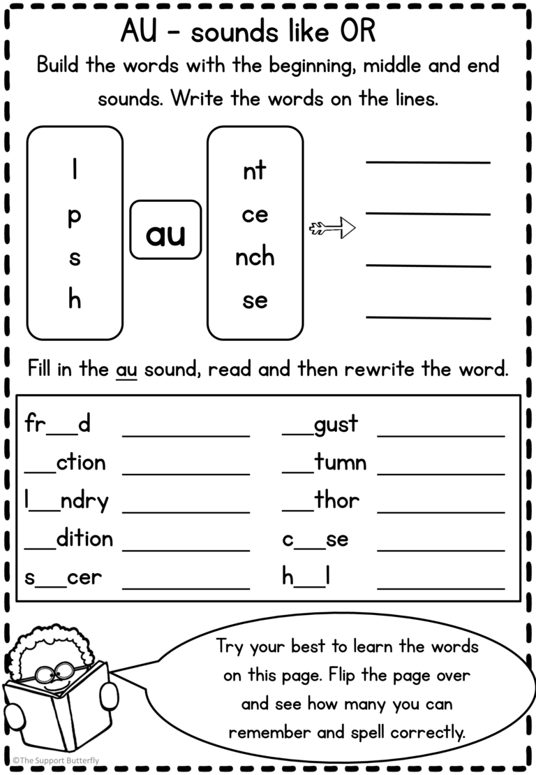 Diphthong Worksheet Freebie | Made By Teachers