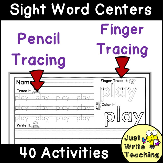 Pre-Primer Sight Word Tracers - Made By Teachers