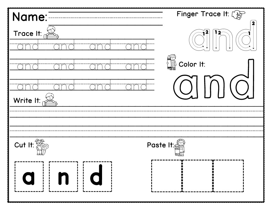 Pre-Primer Sight Word Tracers - Made By Teachers