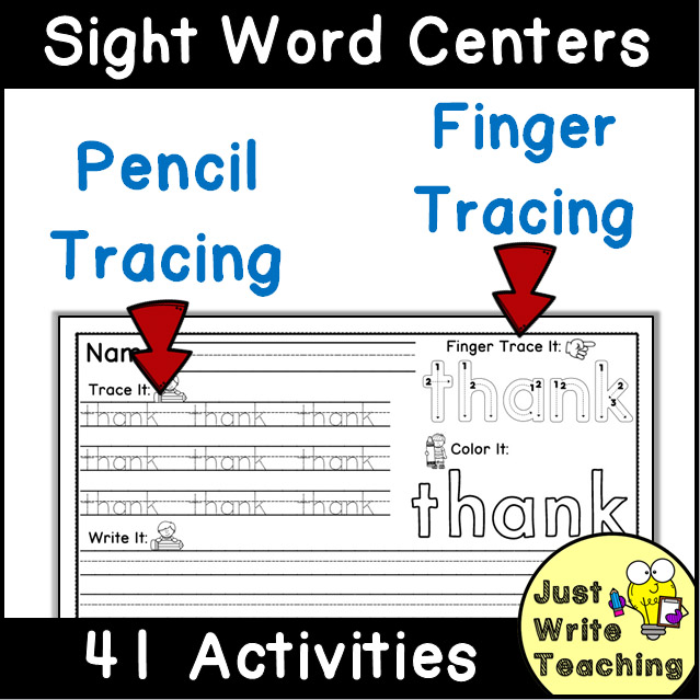 First Grade Sight Word Tracers - Made By Teachers